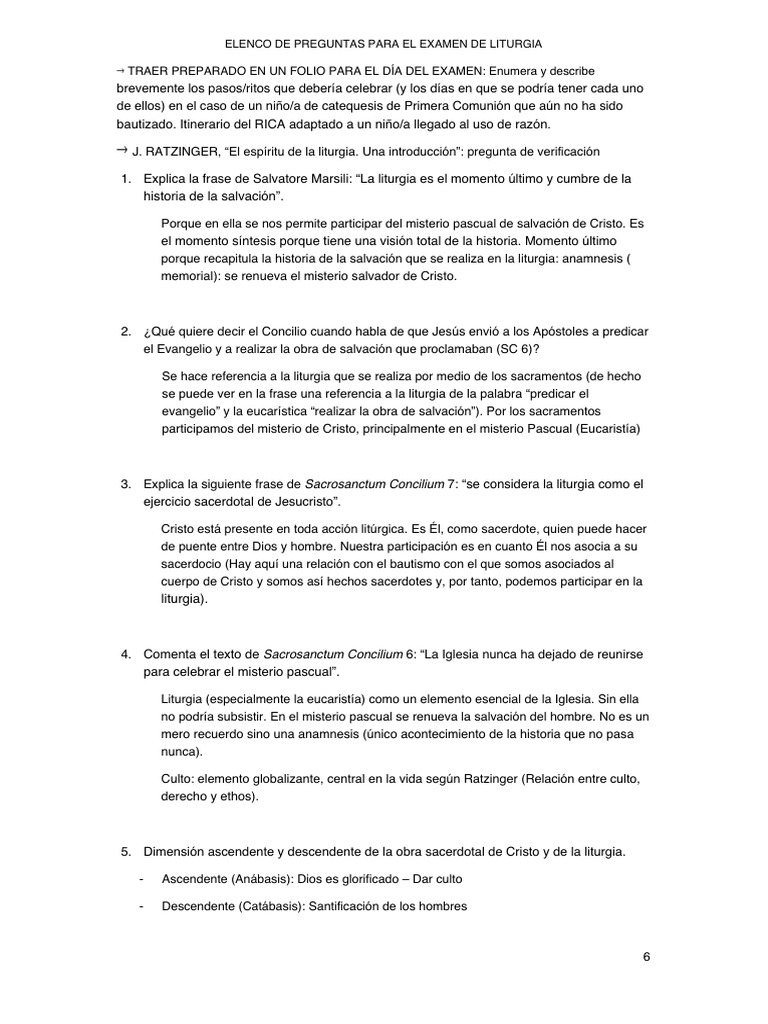 Compendio de Preguntas | PDF