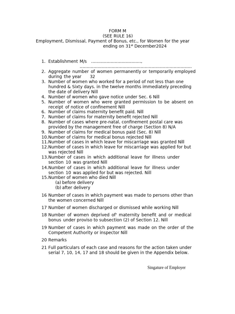 FORM-M | PDF