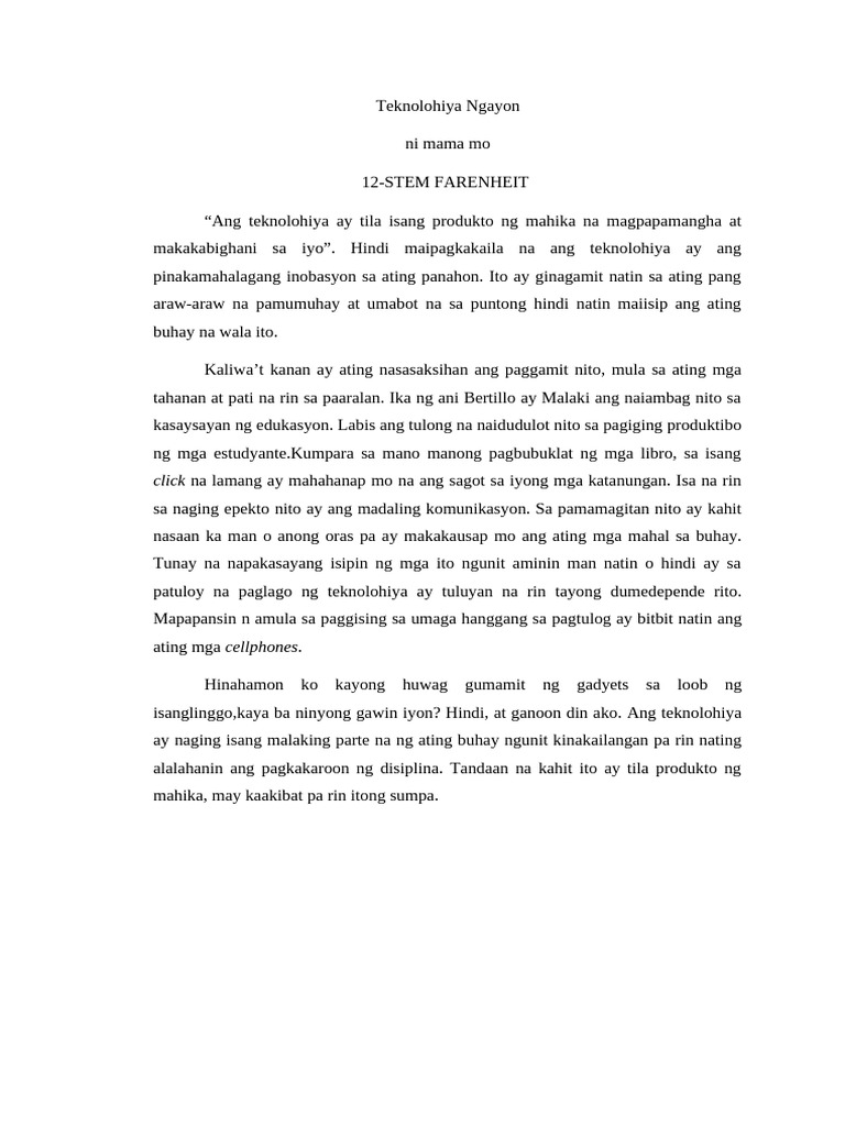 Kaifa Talumpati Ayee | PDF