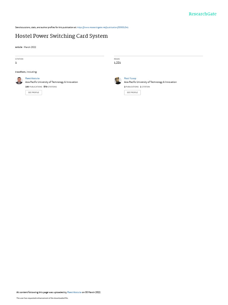 Volume6 Issue2 Paper6 2022 | PDF | Internet Of Things | Arduino