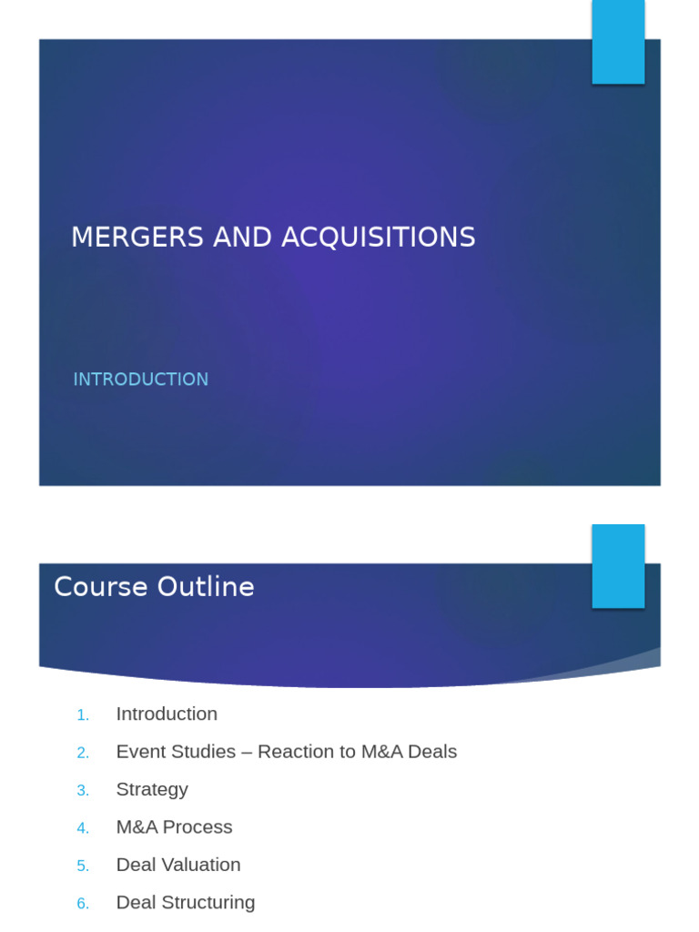Mergers and Acquisitions Overview | PDF | Mergers And Acquisitions | Novartis