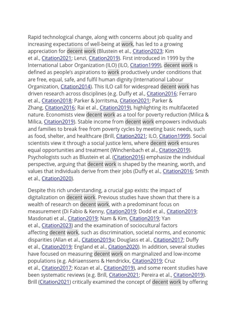 Rapid Technological Change | PDF | International Labour Organization | Poverty