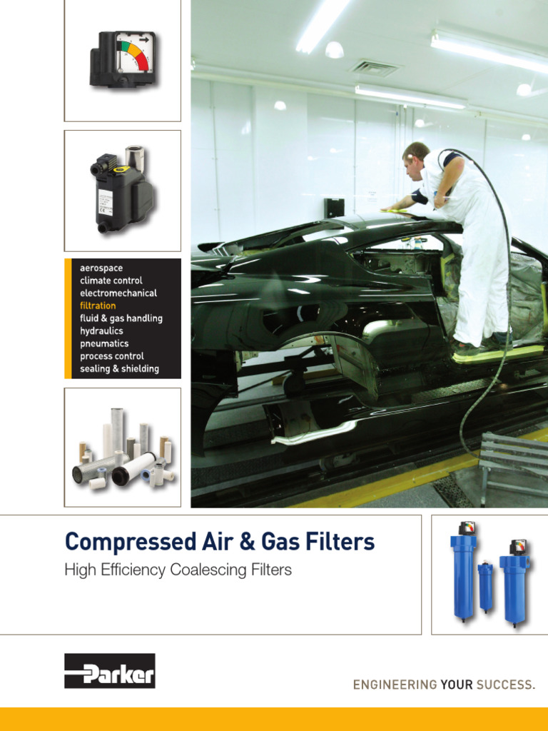 Finite_Comp_Air_Gas_Filters_1300_993CUSA (1) | PDF | Filtration | Gases