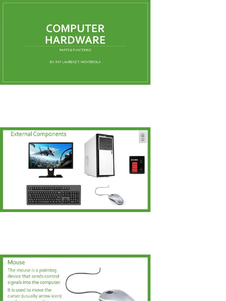 Computer Parts and Functions - 105439 | PDF