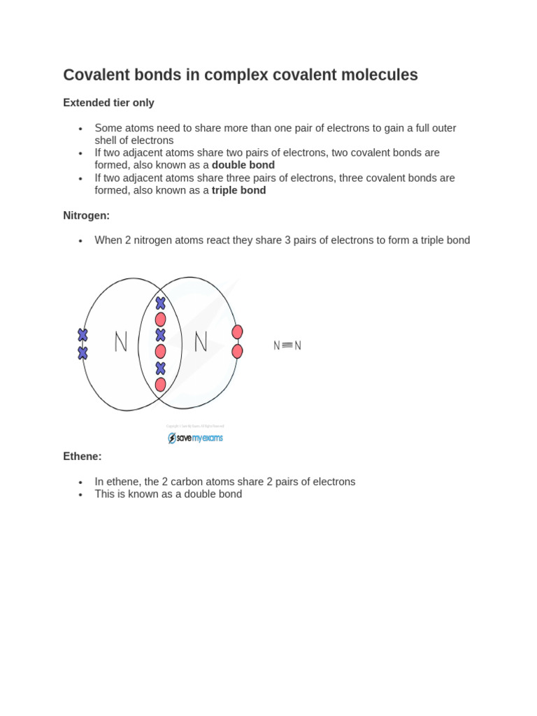 Understanding Complex Covalent Bonds | PDF
