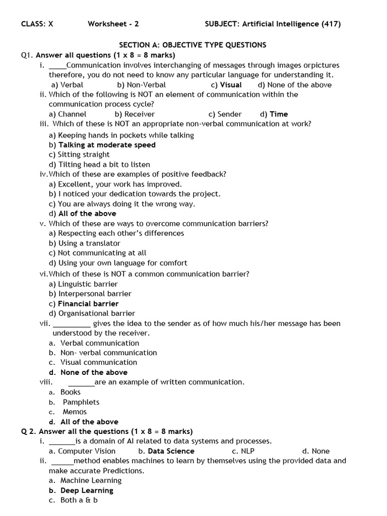 Question Bank 3 (1) | PDF | Artificial Intelligence | Intelligence (AI) & Semantics
