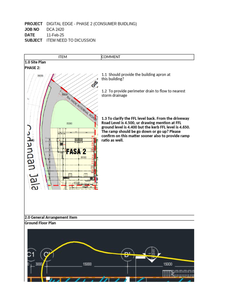 JHB1 Information Required For Phase 2 Drawing Submission Preparation | PDF