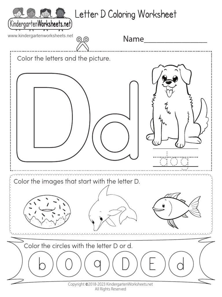 Alphabet Coloring Letter d | PDF