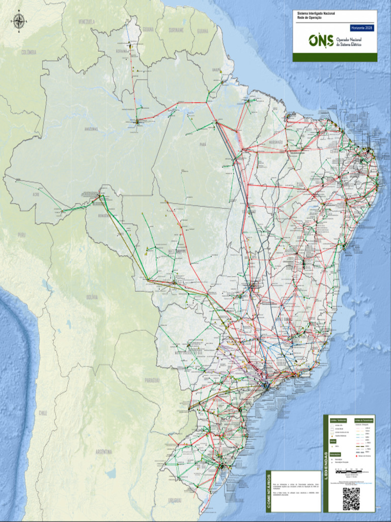 Mapa Brasil ONS 2024 2028 | PDF