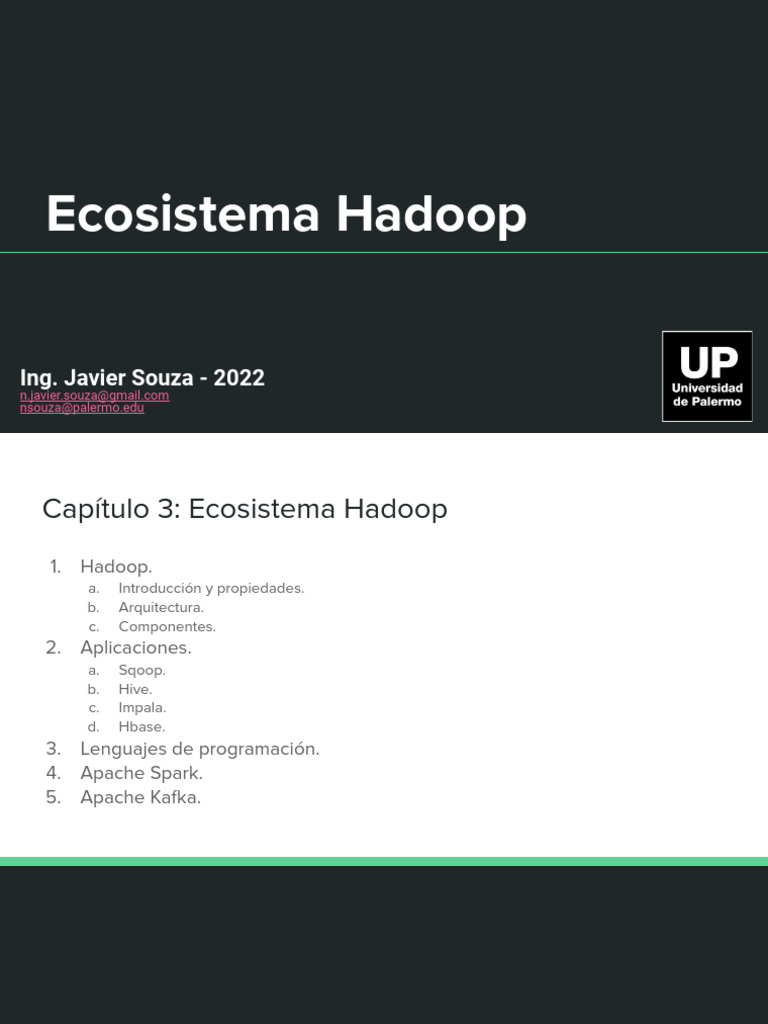 03 Ecosistema Hadoop | PDF | Apache Hadoop | Mapa reducido