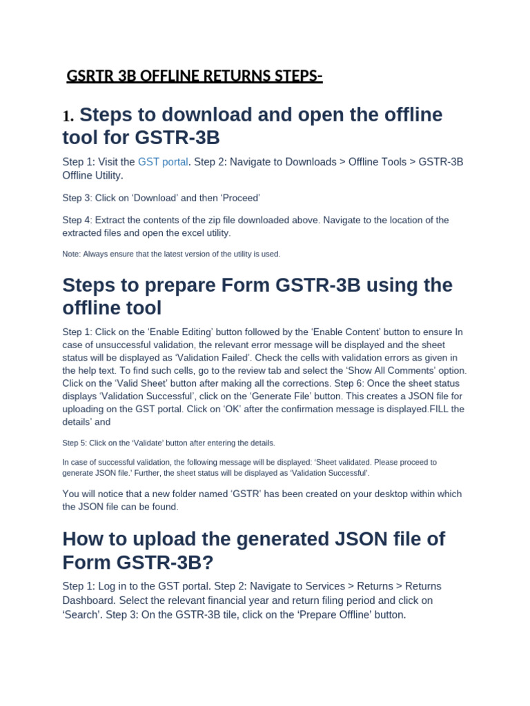GSRTR 3b Offline Returns Steps | PDF | System Software | Information ...