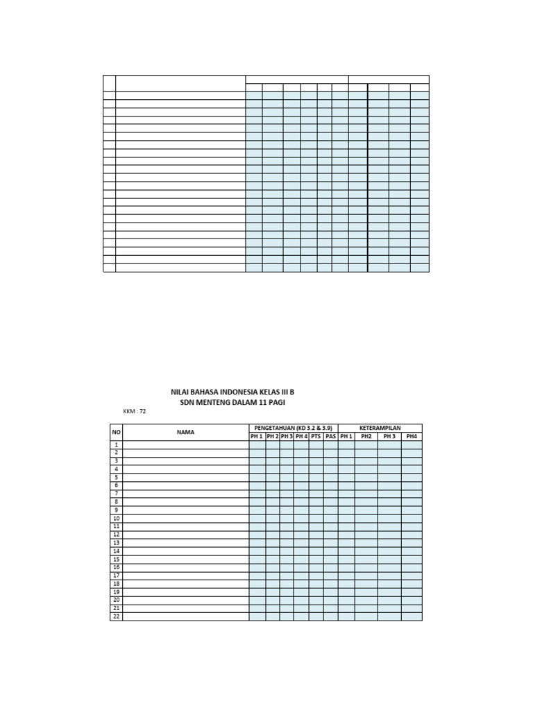 Buku Nilai Iii B | PDF