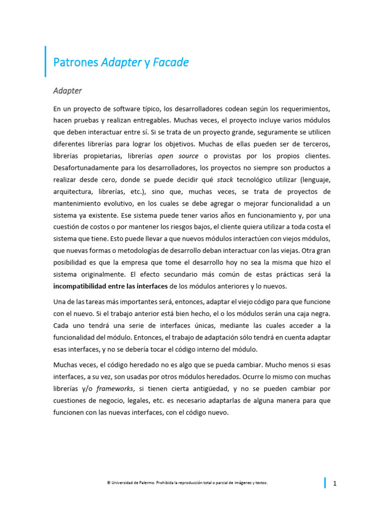 0343 APU PatronesAdapterYFacade 211Q v1-1 | PDF | Java (lenguaje de programación) | Herencia ...