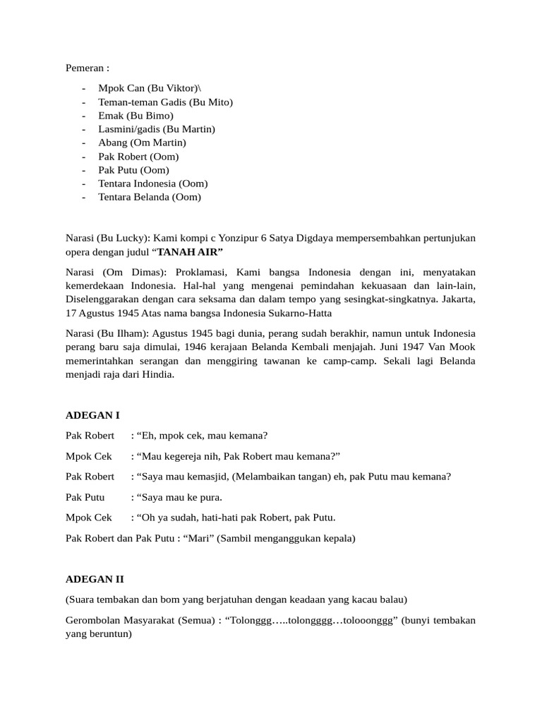 Naskah Opera Ki C | PDF