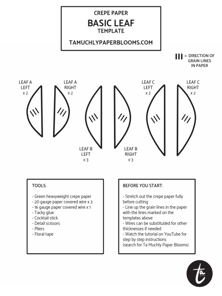 Basic Leaf Template 8.5 X 11 | PDF