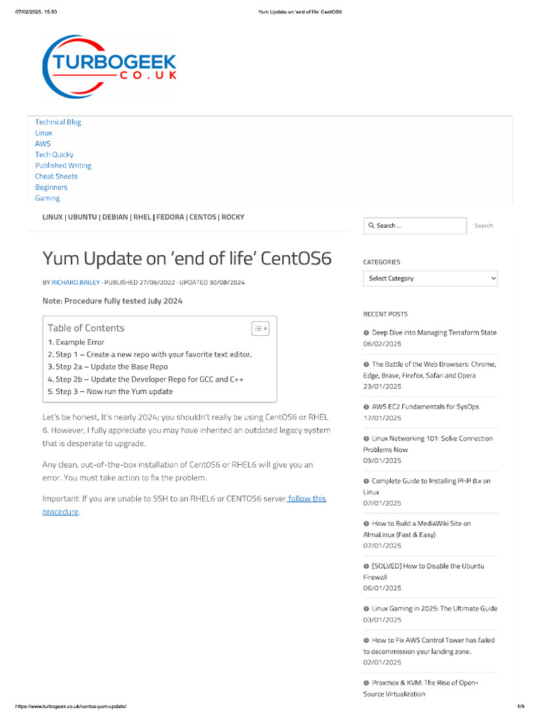 Yum Repositorio NO SSL | PDF