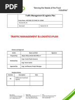 Traffic & Logistics Management Plan | PDF | Traffic | Vehicles