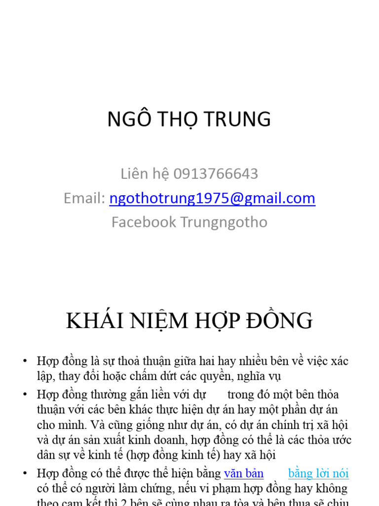 1 Tai Lieu Hop Dong | PDF