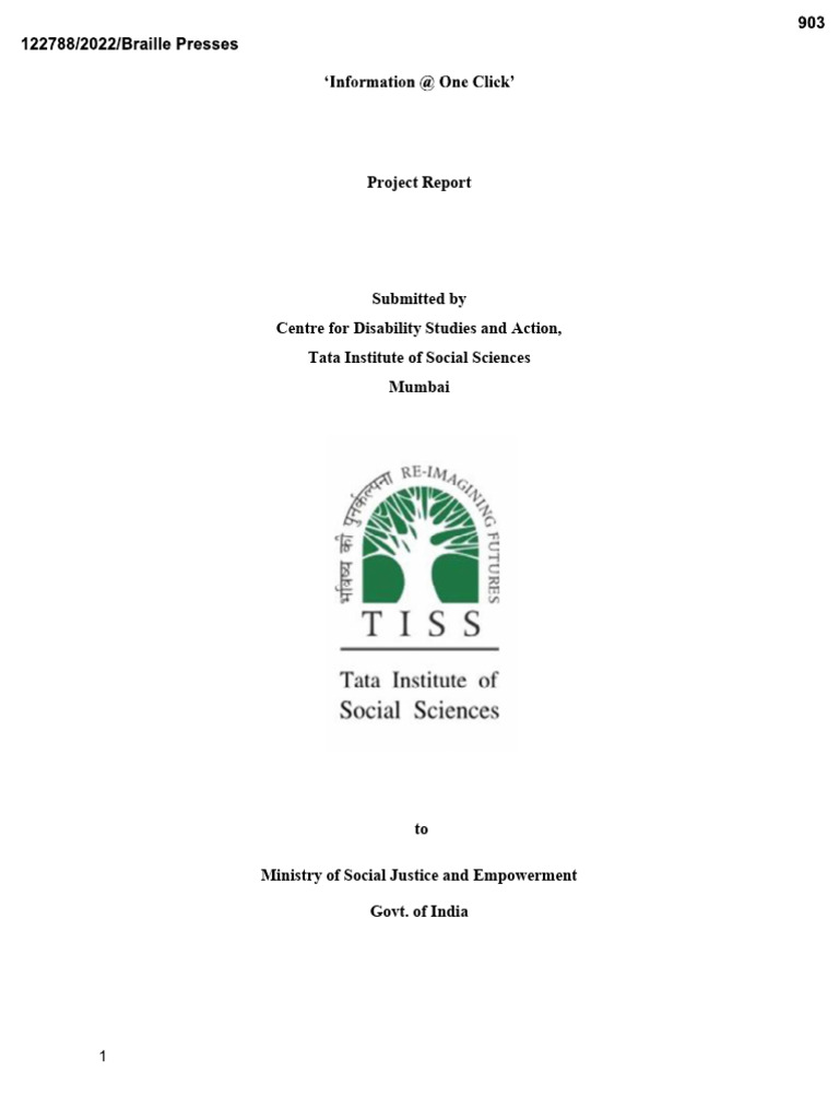 tiss | PDF | Disability | Social Exclusion