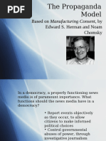 Noam Chomsky Propaganda Model | PDF | Noam Chomsky | Propaganda