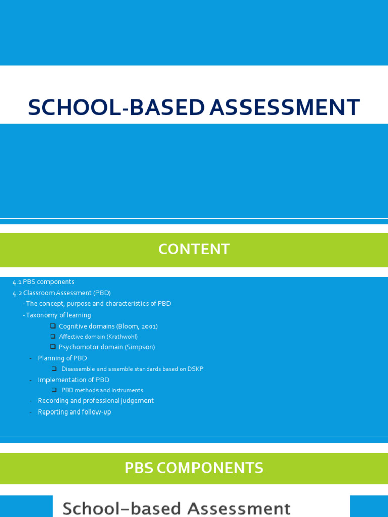 Topic 4 School-Based Assessment (SBA) | PDF | Educational Assessment | Teachers