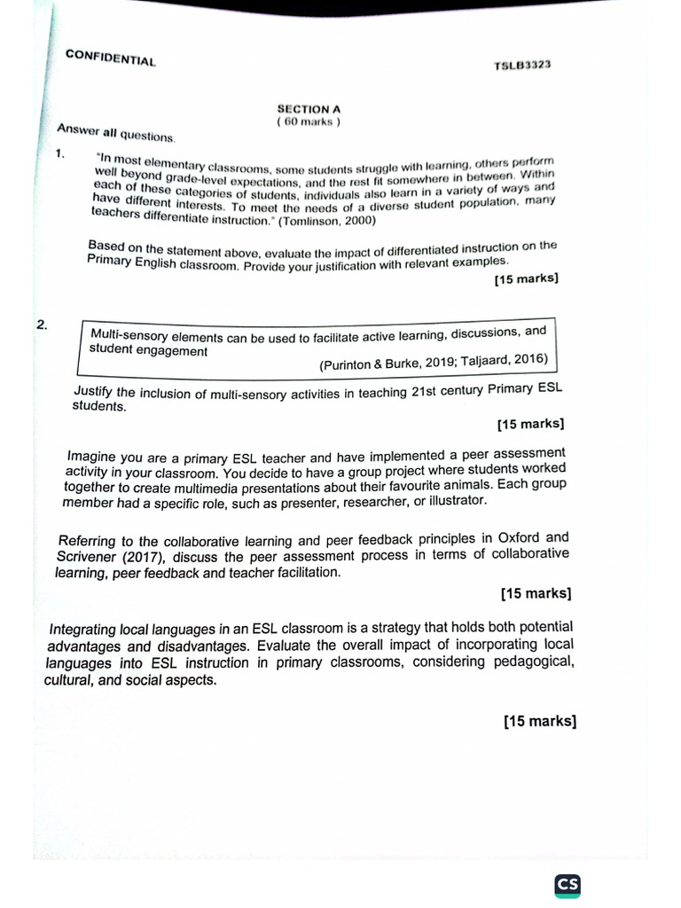 Theory and Practice 2 Past Year | PDF