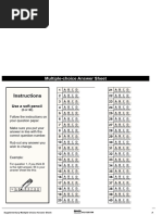 Multiple-Choice Answer Sheet For 10 IGCSE | PDF | Tests | Standardized ...
