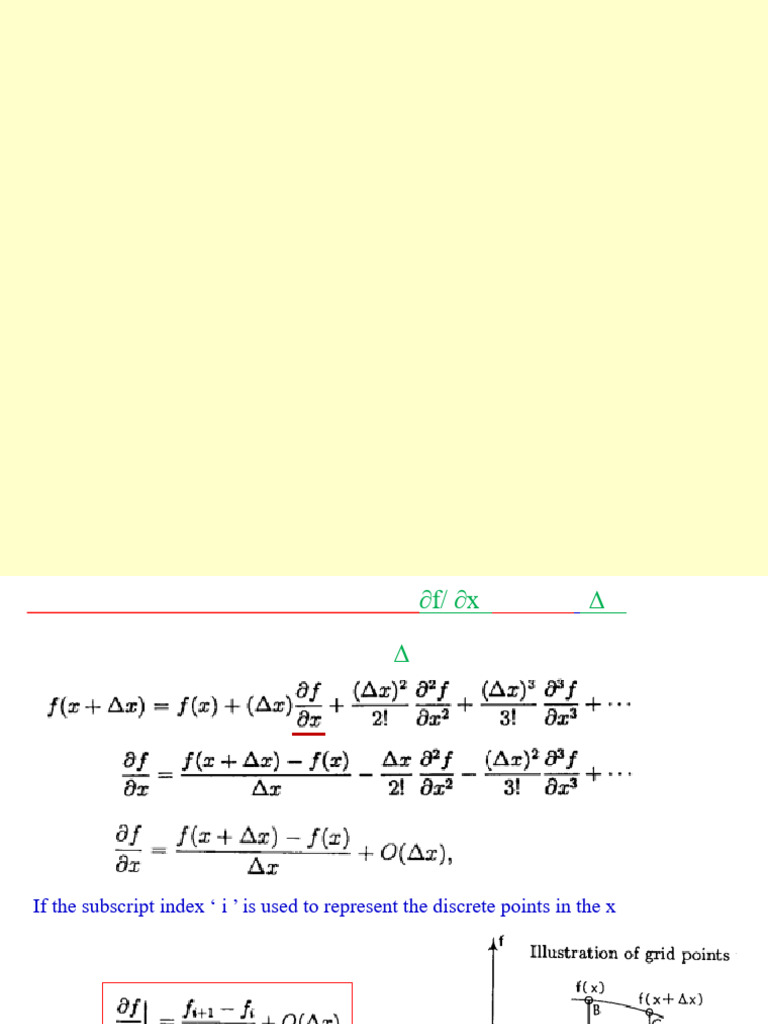 CFD Unit 1_Part II Fdm analysis | PDF | Numerical Analysis | Differential Equations