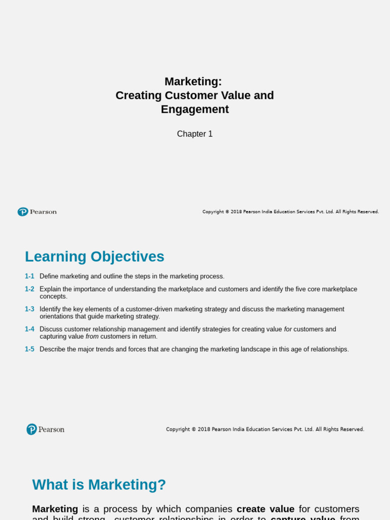 Chapter 1 Introduction To Marketing | PDF | Marketing | Customer ...