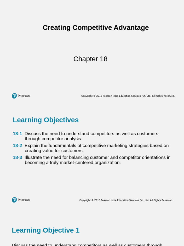 Chapter 18 Creating Competitive Advantage | PDF | Competitive Advantage | Marketing Strategy