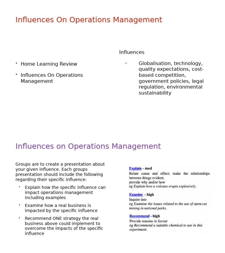 Student Guide to Operations Management | PDF