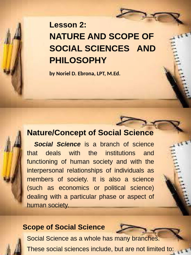 Nature and Scope of SocSci and Philo Final | PDF | Logic | Epistemology