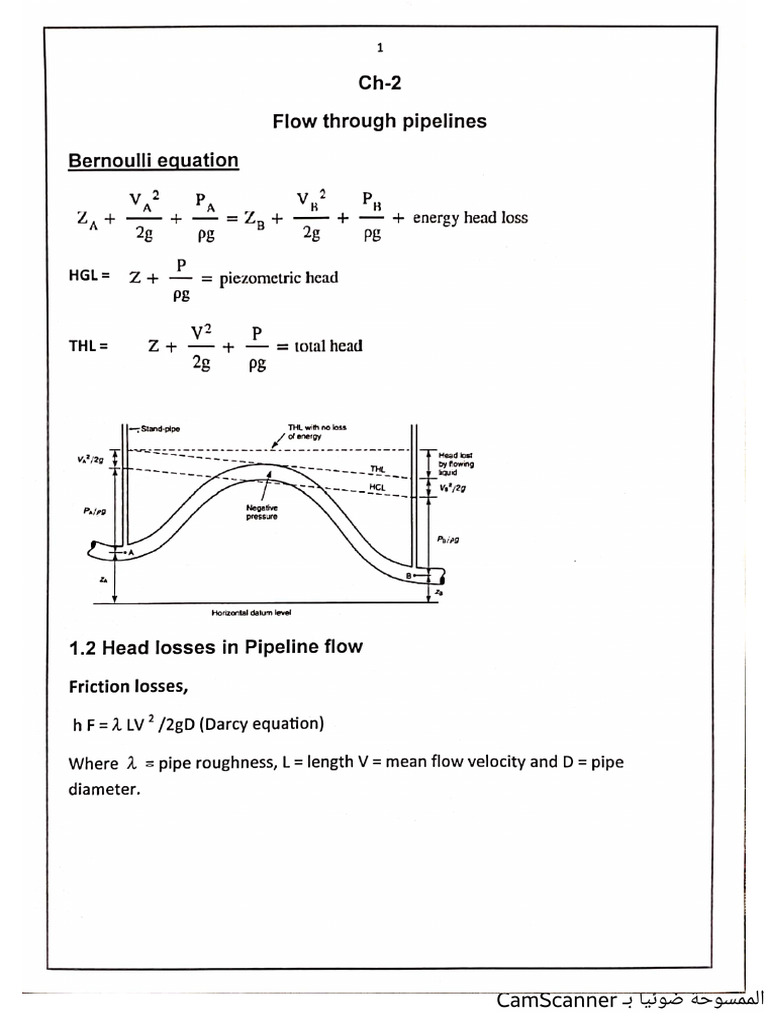 CH-2 Flow Through Pipelines | PDF