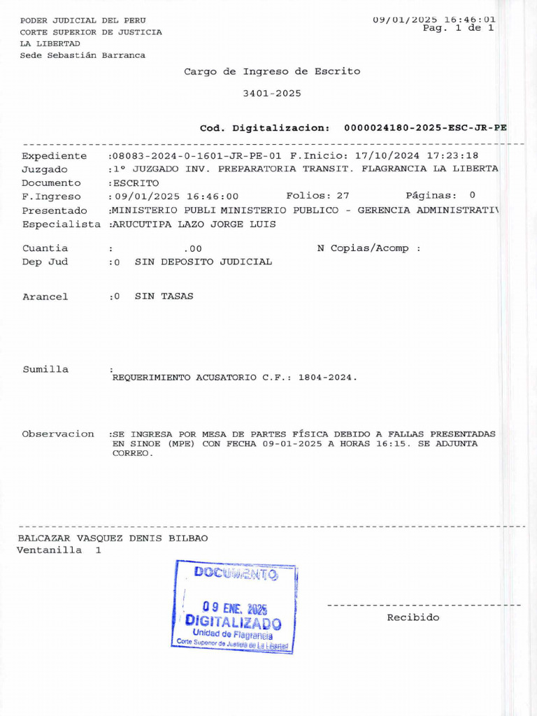 Requerimiento Acusatorio por Omisión Familiar | PDF | Pensión ...