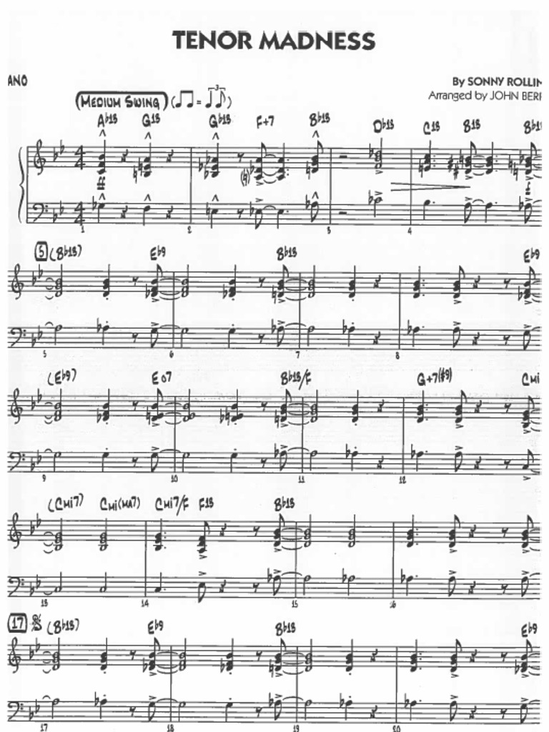 Tenor Madness) | PDF
