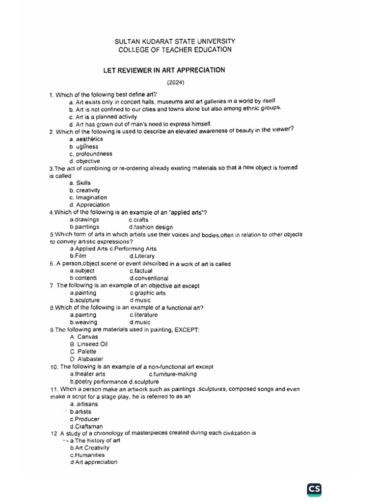 Art Appreciation | PDF