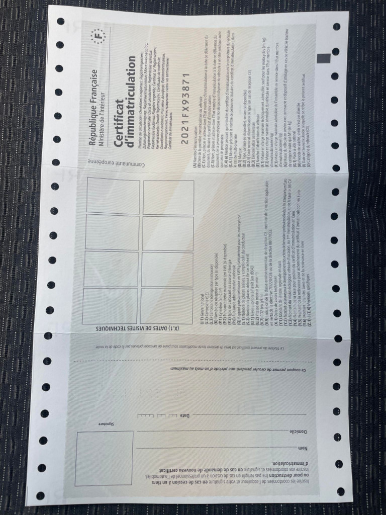 Hop Carte Grise