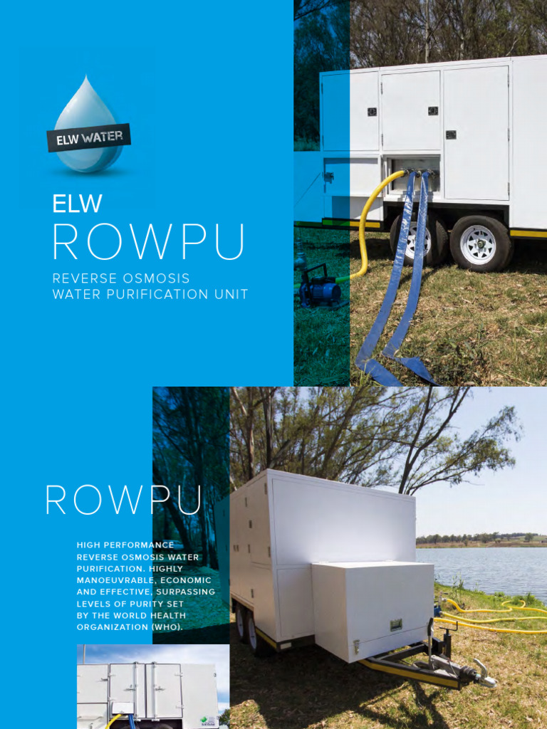 ELW ROWPU Brochure Web Sml | PDF | Water Purification | Water Treatment