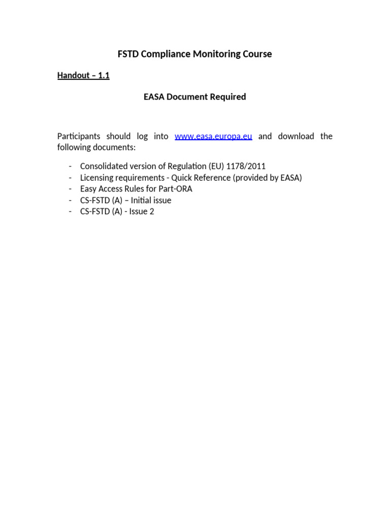 FSTD CMS H 1.1 | PDF