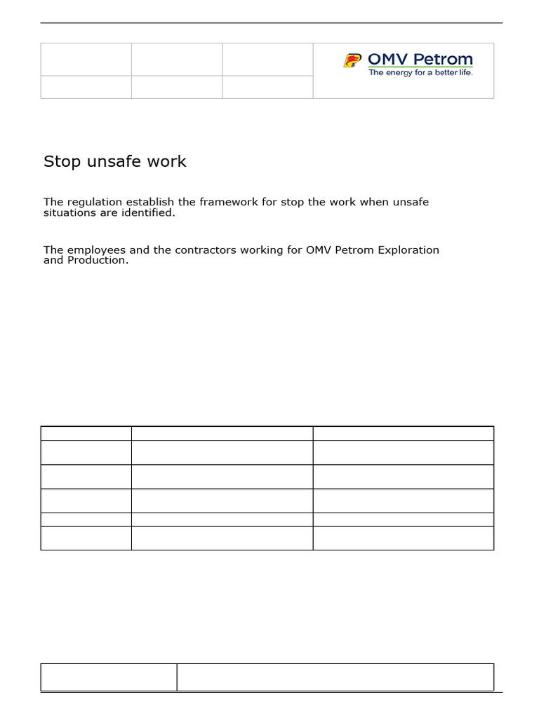 EWI-3693-Stop Unsafe Work - ENG | PDF | Safety | Risk