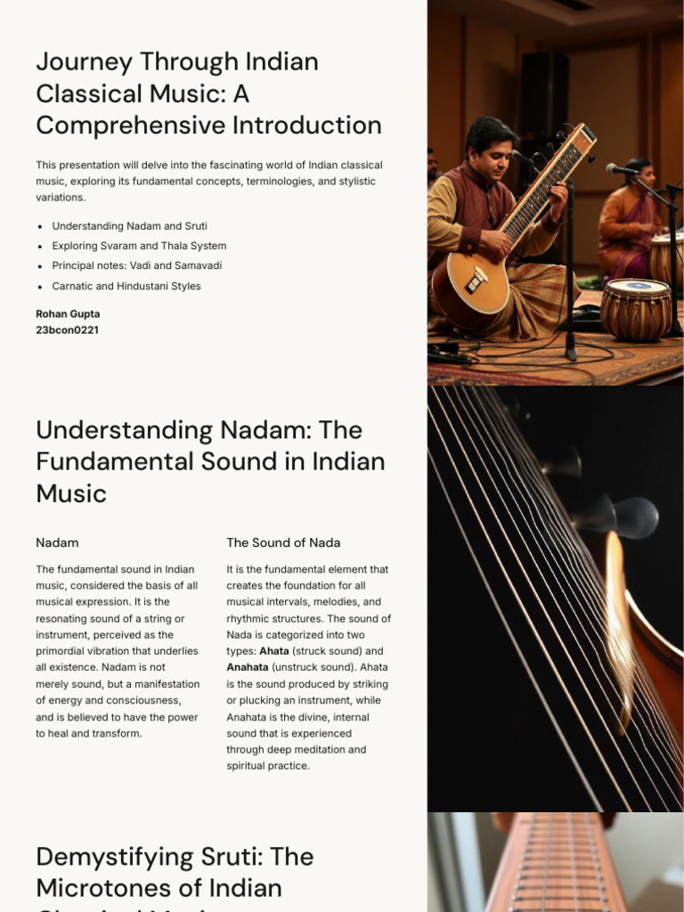 Journey Through Indian Classical Music a Comprehensive Introduction ...