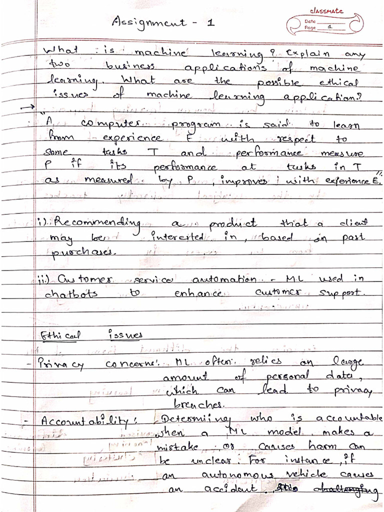 ML Assignment 1 2 | PDF