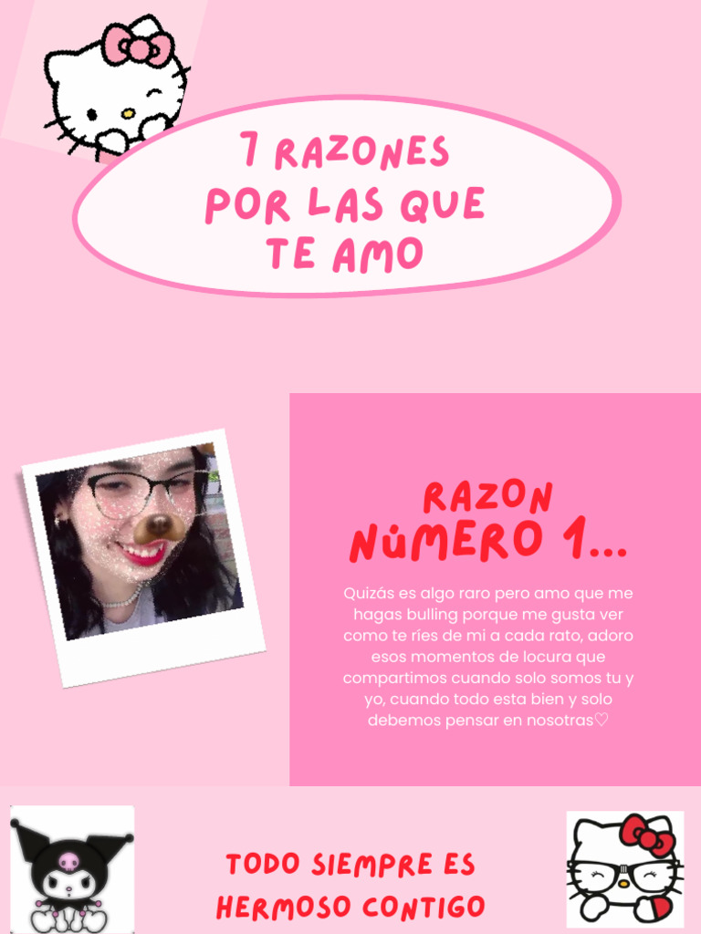 7 razones por las que te amo♡ | PDF