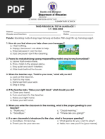 Grade 2 1st Periodical Test 2025-2026 | PDF | Word | English Language