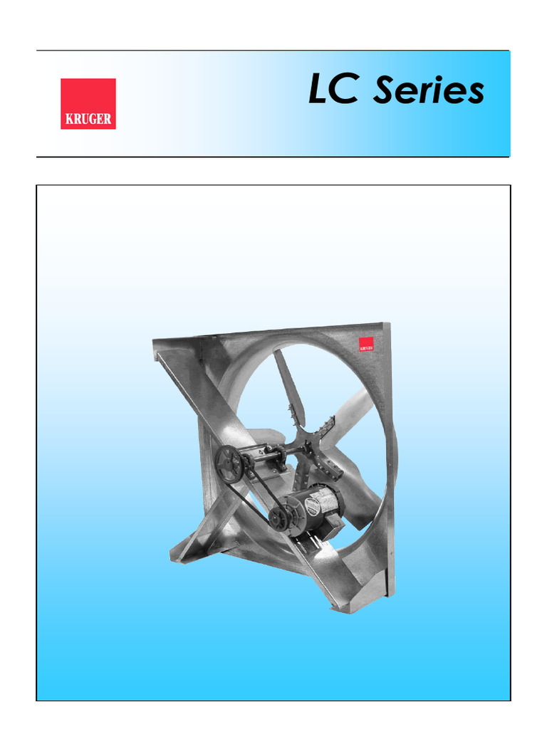 Belt Drive Sidewall Propeller Fans Guide | PDF | Horsepower | Bearing ...