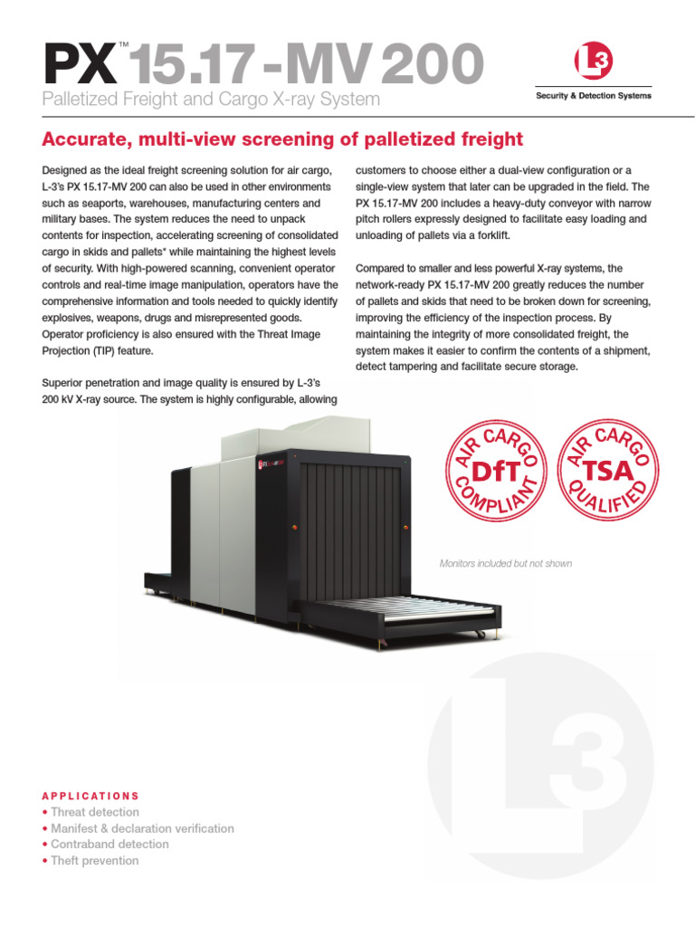 PX1517-MV 200 Data Sheet | PDF | Pallet | Cargo