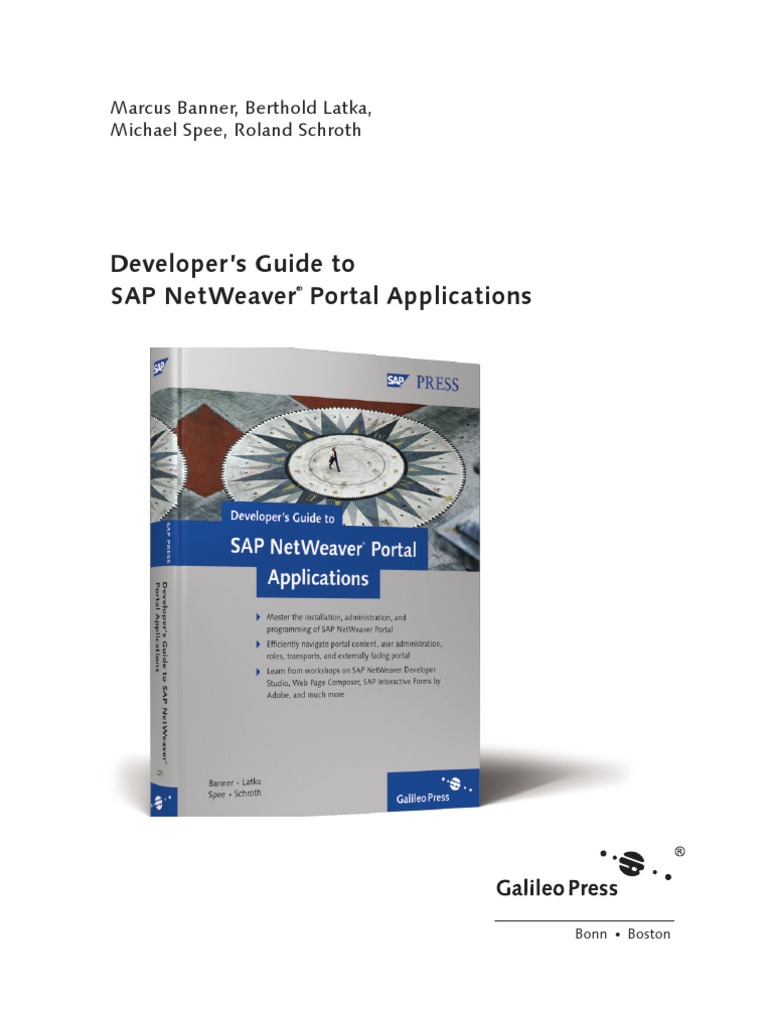 Sappress Developers Guide To Sap Netweaver Portal | PDF | Installation (Computer Programs ...