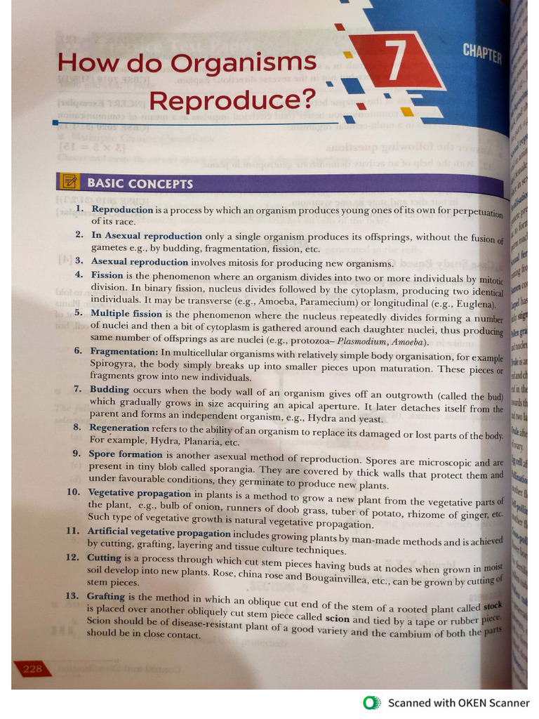 How Do Organisms Reproduce - Xam Idea - Science - 2024-25 | PDF