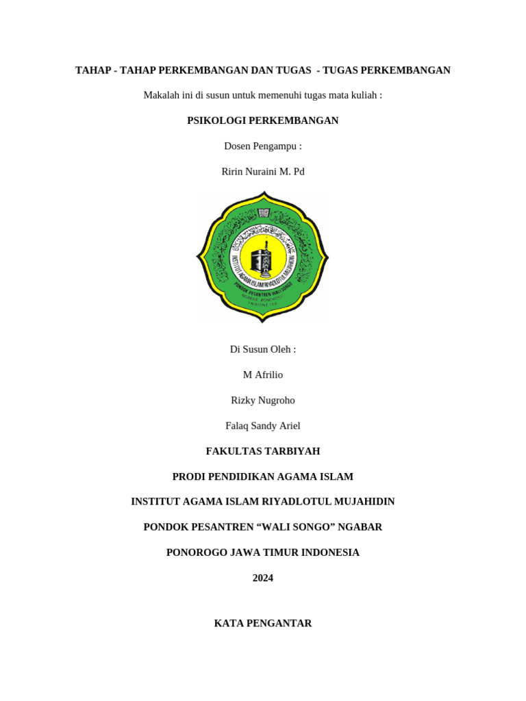 Tahap dan Tugas Perkembangan Manusia | PDF