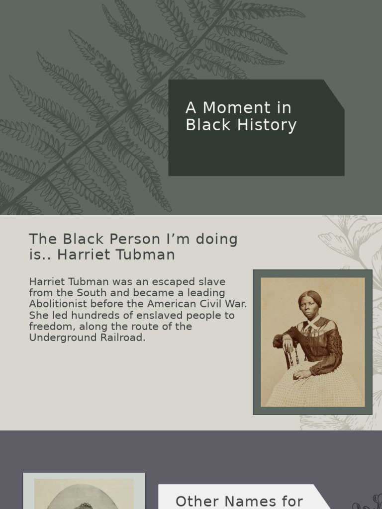 Harriet Tubman: A Legacy of Freedom | PDF